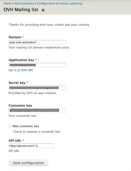 OVH Mailing List | Drupal.org